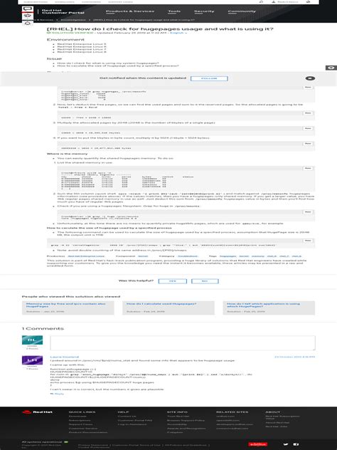 Hugepages Usage And What Is Using It Pdf Operating System Technology System Software