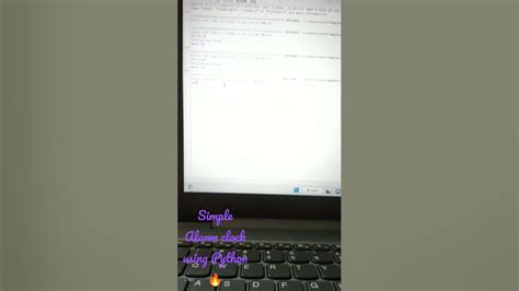 Simple Run Alarm Clock Using Python 🔥😍 Youtube