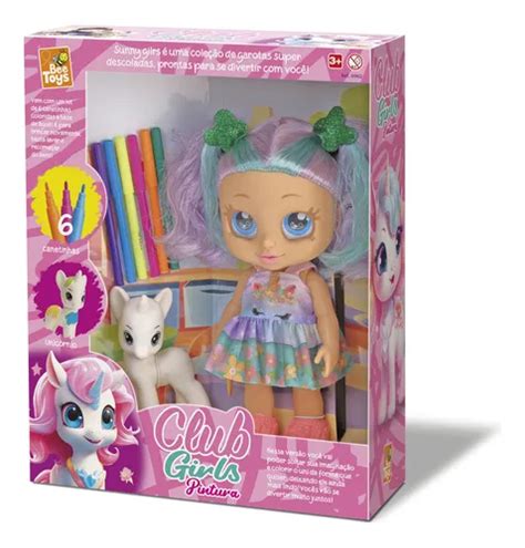 Boneca Club Girls Pintura Bee Toys Mercadolivre