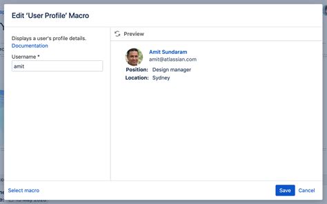 user profile macro confluence data center 9 0 atlassian documentation