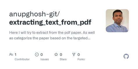 Github Anupghosh Gitextractingtextfrompdf Here I Will Try To