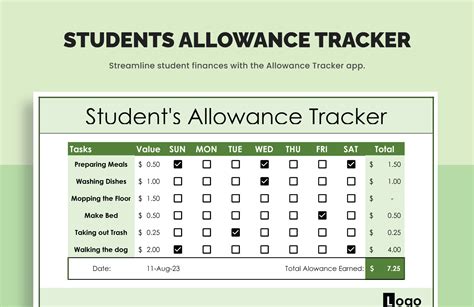 Simple Allowance Tracker Template In Excel Google Sheets Download Template Net