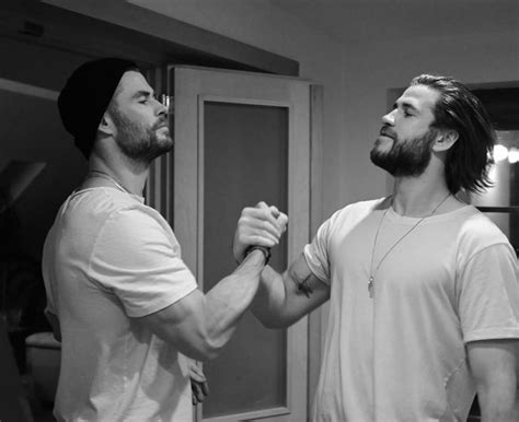 Chris Hemsworth Flexing Biceps