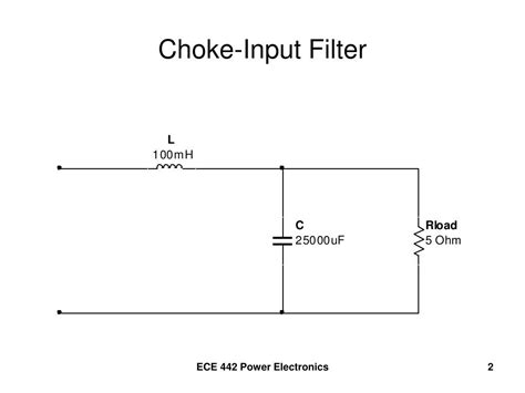 ppt newmar 115 12 20au full wave rectifier with choke input filter powerpoint presentation