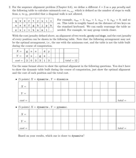 Solved 7 Points Use The Technique Of Dynamic Programming