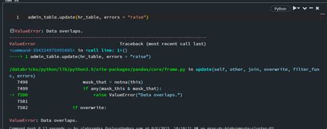 Update Values In Dataframe With Values From Anothe Databricks