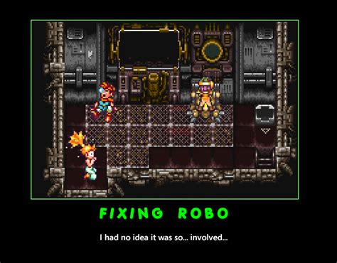 Rule 34 Chrono Trigger Lucca Meme Motivational Poster Pixel Art Robo