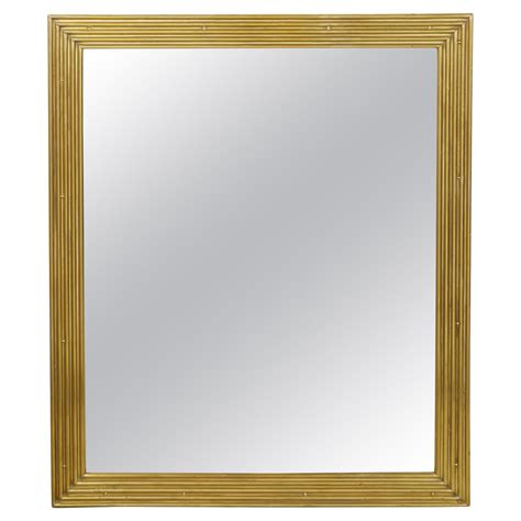Cuadro Rectangular Mirror With Vintage Brass For Sale At 1stdibs