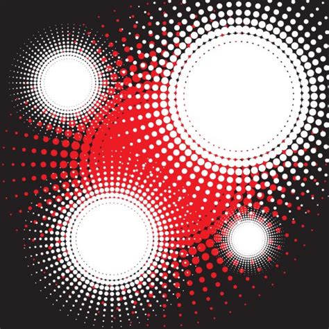 Halftone Vector Images Over