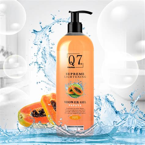 Q7paris Supreme Lightening Shower Gel With Licorice And Papaya 1000