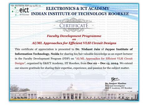 Machinelearning Python Fdp Eict Iitroorkee Nishant Jain