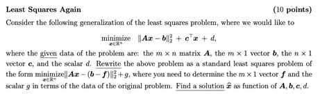 Solved Find A Solution X As Function Of A B C D Chegg Com