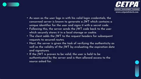 Authentication And Authorization In Mern Stack Applications Pptx Web Development Internet