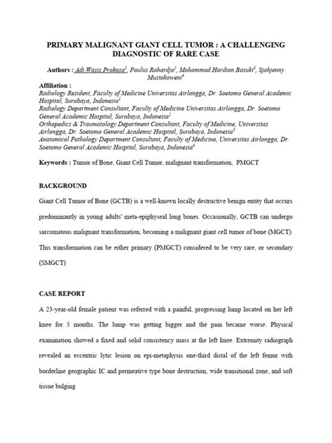 Adi Wasis Prakosa Poster Abstract Pdf Biopsy Epidemiology