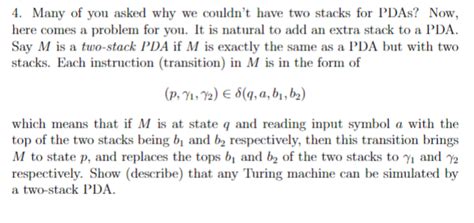 Solved Many Of You Asked Why We Couldn T Have Two Stacks Chegg Com
