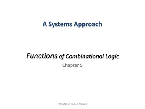 PPT Functions Of Combinational Logic PowerPoint Presentation Free Download ID 2634161