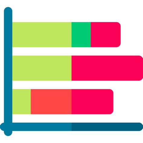 Bar Graph Basic Rounded Flat Icon