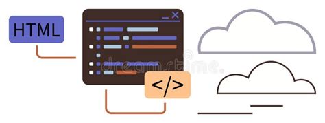 Coding Software Development App Integration Icon Stock Illustrations