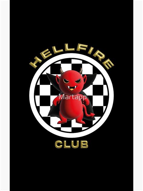 Hellfire Club Logo With A 3d Demon Canvas Print For Sale By Martapp