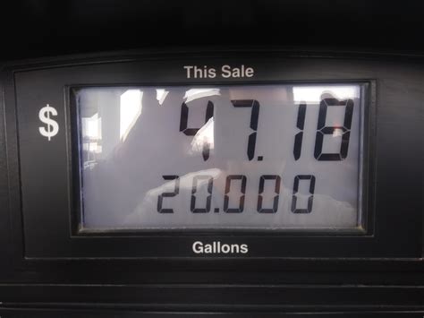 Gassed Up Wanted To Get About 20 Gal Didnt Expect To Be So Exact R Mildlyinteresting