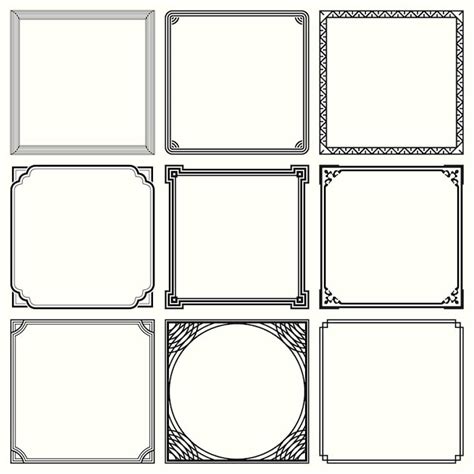 Premium Vector Decorative Frames Set 52 Premium Vector Decorative Frames Set 52