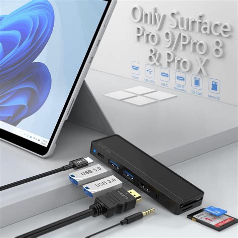 Surface Pro 9 Docking Stationsurface Pro 8 Hub Mit 4k Hdmiusb C