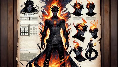Fire Incubus Design Sheet By Aiadoptablespalace On Deviantart