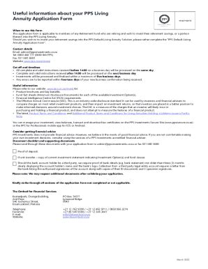 Fillable Online Useful Information About Your PPS Default Living