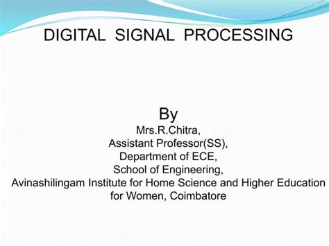Overlap Save Method And Overlap Add Method In Dsp PPTX Technology Computing