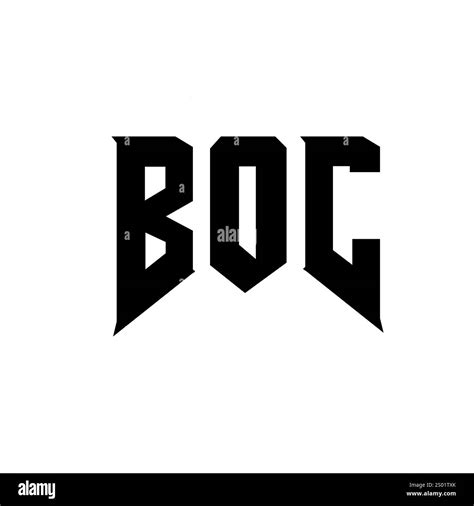 Boc Letter Logo Design For Technology Company Boc Logo Design Black And White Color Combination