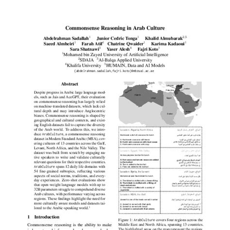 Commonsense Reasoning In Arab Culture Acl Anthology