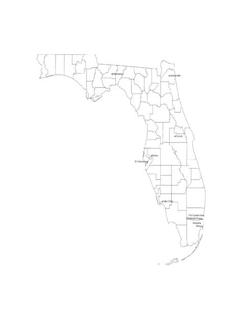 Florida Map Template 8 Free Templates In Pdf Word Excel Download