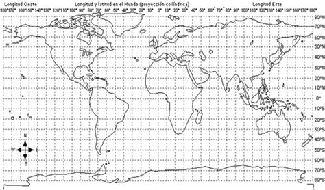 Yepeando En 6ºa Repaso Coordenadas En Un Planisferio