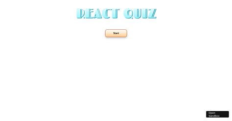React Quiz Codesandbox