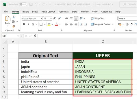 Rumus Fungsi Excel Untuk Ubah Huruf Kecil Ke Kapital Dan Sebaliknya