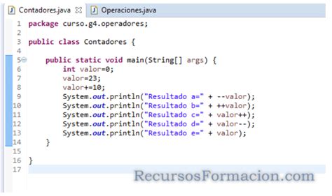 Soluciones Ejercicios Java 4 Operadores 1