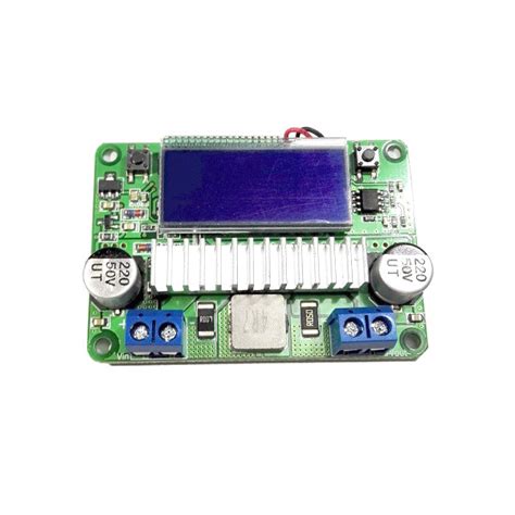 A DC DC Adjustable Boost Power Supply Module With Dual LCD Display Voltage Ammeter No Housing