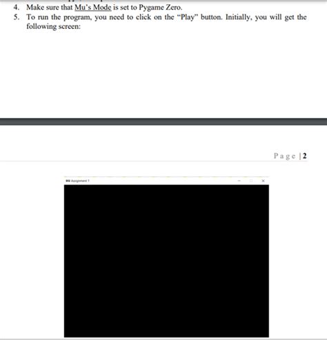 Solved 1 Brief Introdunction To Pygame Zero We Are Going To Use