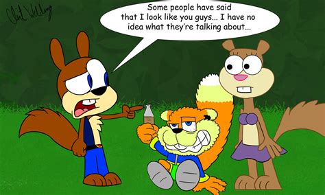 Sandy Cheeks Fur Scared Sandy Cheeks Youtube She Was Originally Created By Stephen