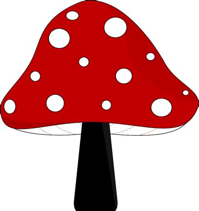 Red And Black Mushroom Clip Art Red And Black Mushroom Image