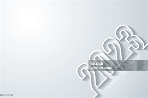 happy new year 2023 white background stock illustration download