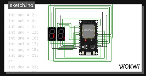 Digitos Wokwi ESP32 STM32 Arduino Simulator