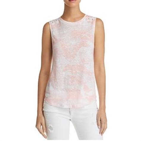 Generation Love Tops Generation Love Linen Lace Up Tie Back