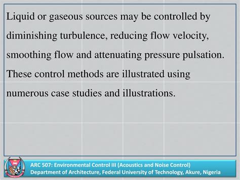Ppt Engineering Noise Control At Source Powerpoint Presentation Free