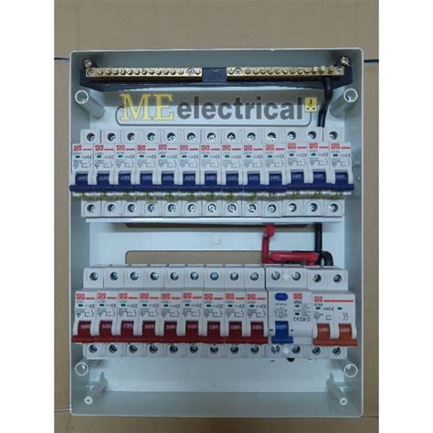 Db Box 26way Full Set Ums Mcb 10a 20a Elcb 63a Main Switch 63a