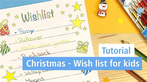 DIY Christmas wish list for kids | STAEDTLER