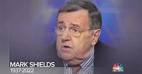 Remembering Mark Shields An Equal Opportunity Critic