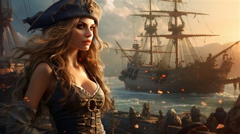 Pirate Girl Wallpaper Etsy