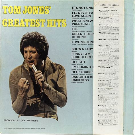 Tom Jones Tom Jones Greatest Hits Raw Music Store