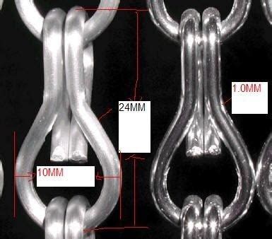 Chain Link Insect Screen Ball Chain Curtain Link Chain Curtain Metal Wire Mesh Curtain